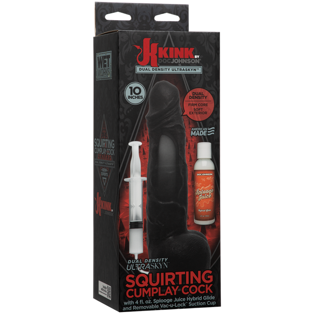 Squirting 26cm Cumplay Cock With Removable Vac U Lock Suction Cup