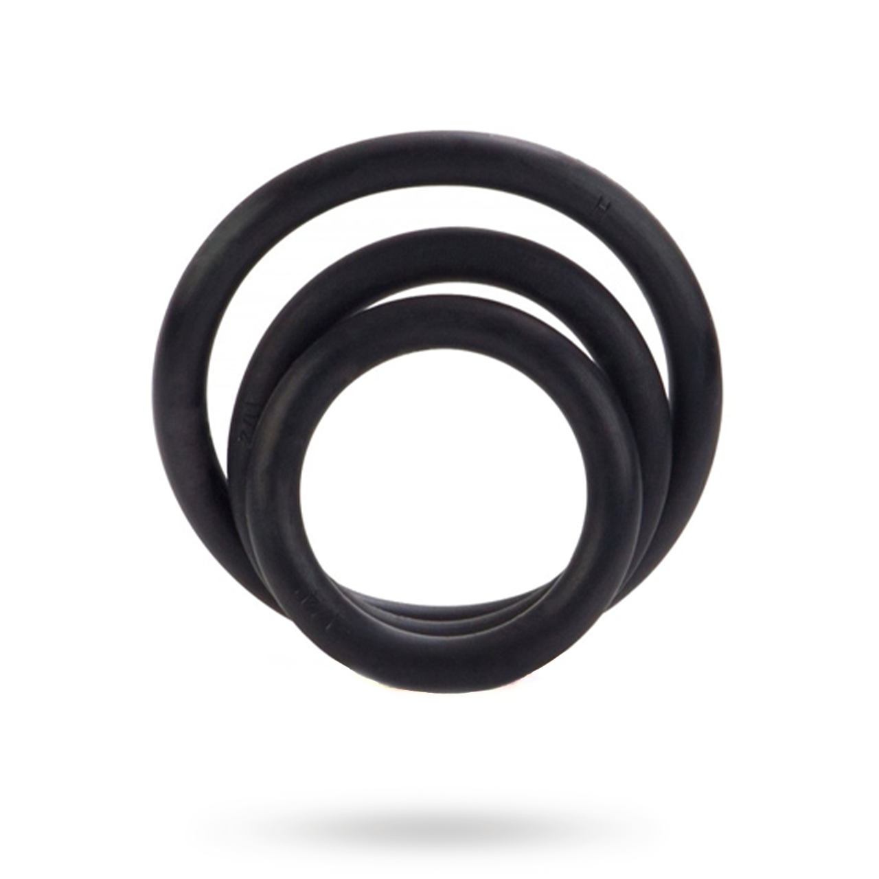 Cal Exotics Black Rubber Ring Set - Diskret levering