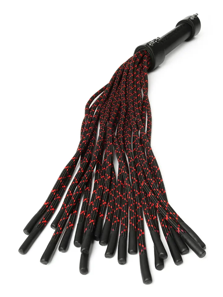 Genuine Leather Knot Flogger - Diskret levering