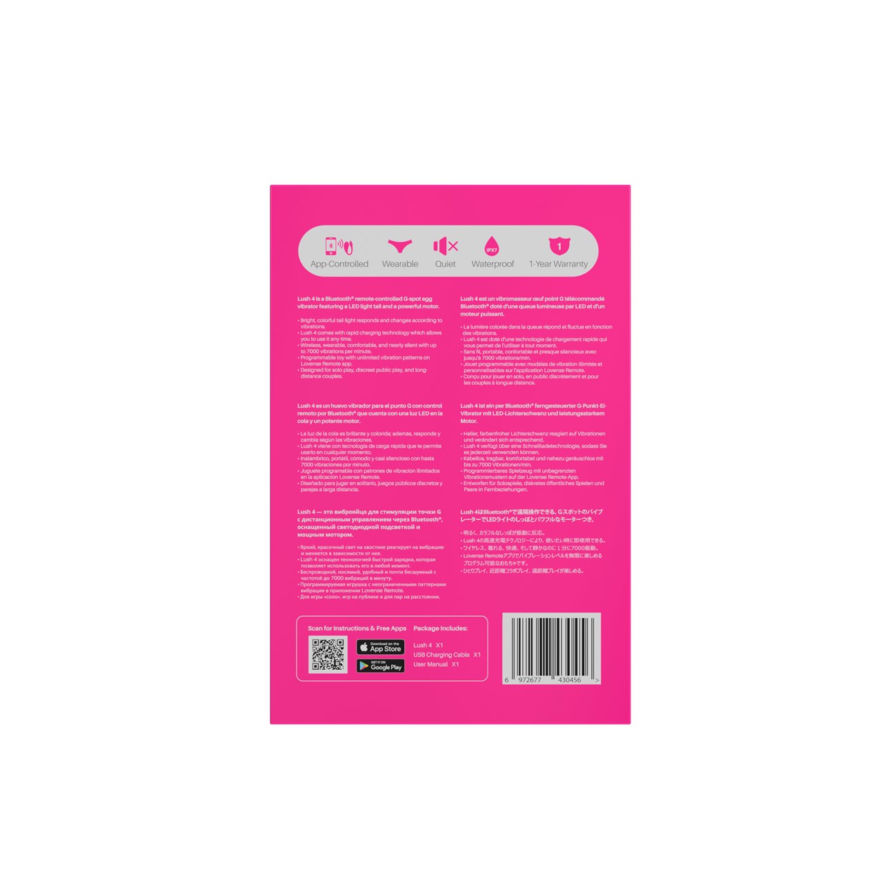 Lovense Lush 4 Pink - Diskret levering