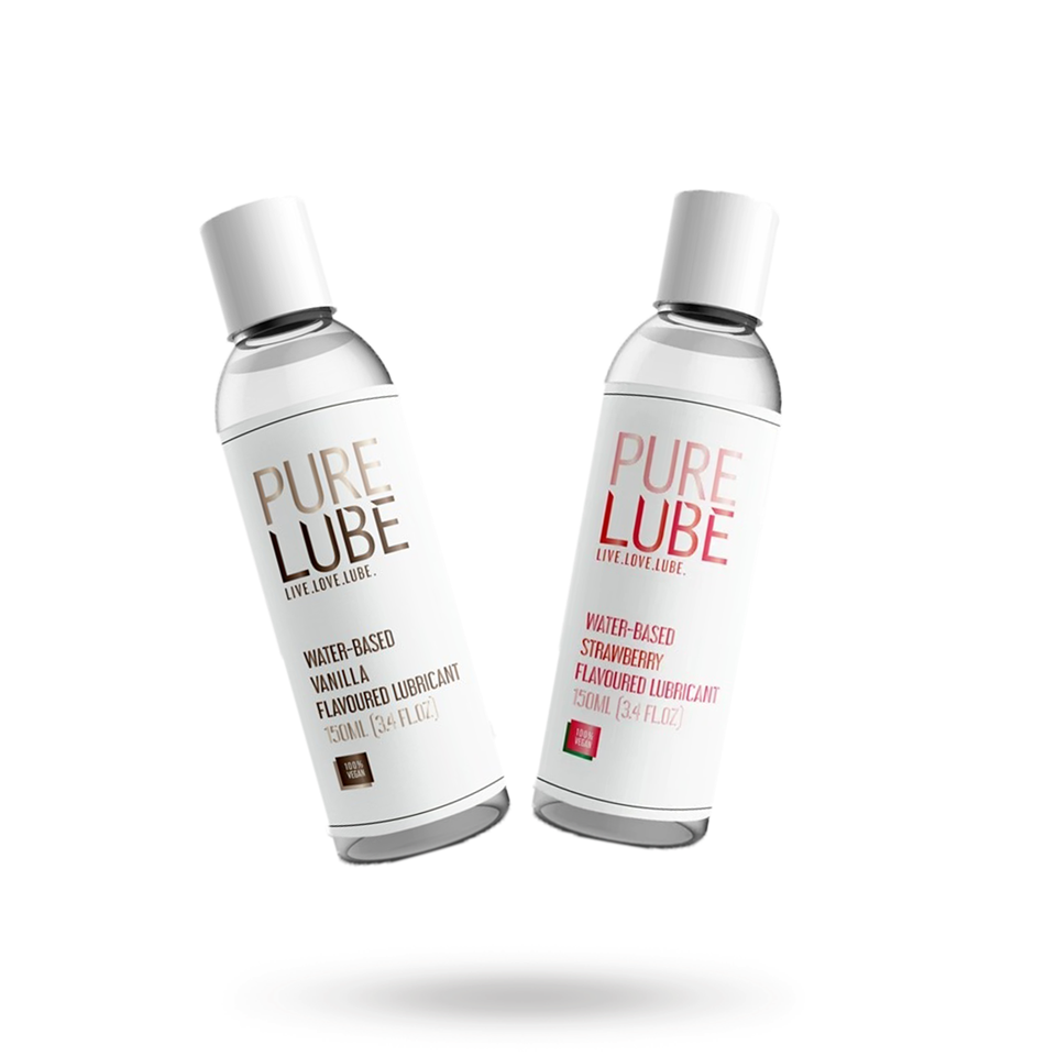 PURE LUBE KIT - VANILLA & STRAWBERRY 2x150ml - Diskret levering