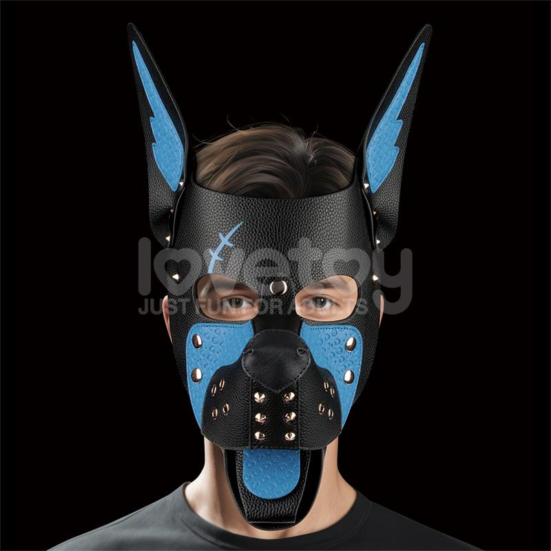 Rebellion Reign Scarred Alpha Pup Mask Blue - Diskret levering