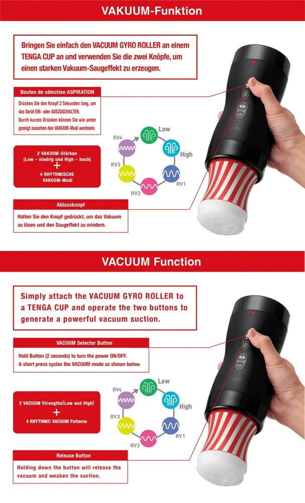 TENGA VACUUM GYRO ROLLER - Diskret levering